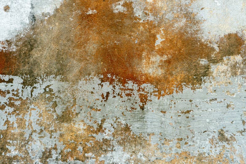 The Surface of a Concrete Wall with Old Peeling Paint. the Texture of ...
