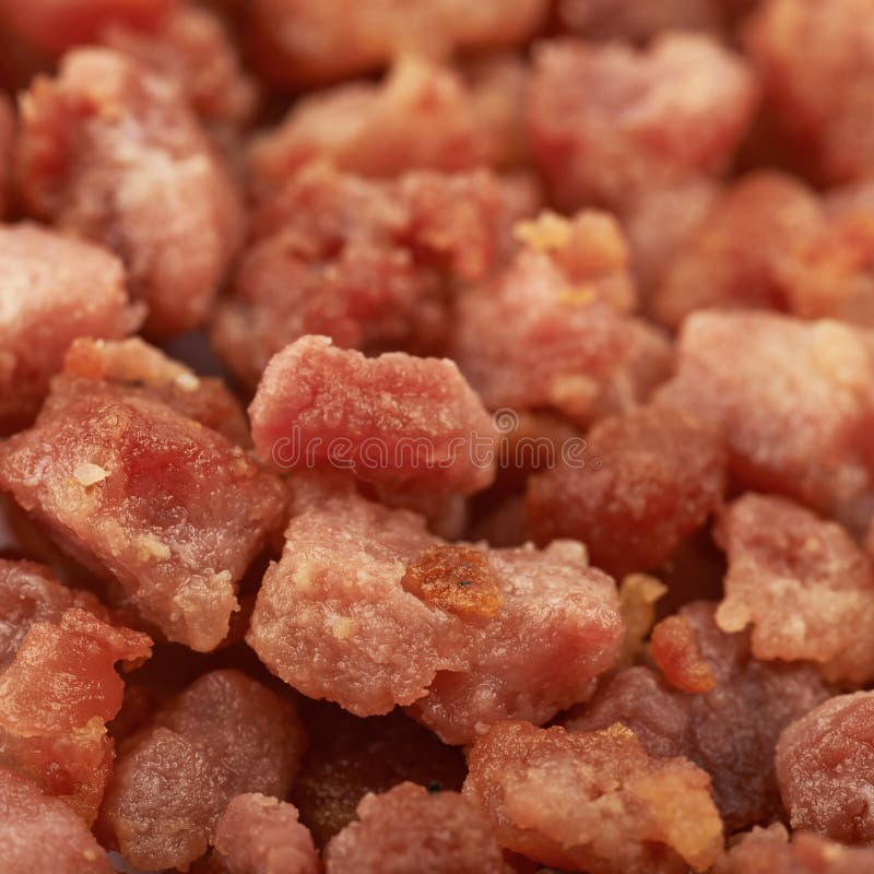 Surface Covered with Bacon Bits Stock Image - Image of chopped ...