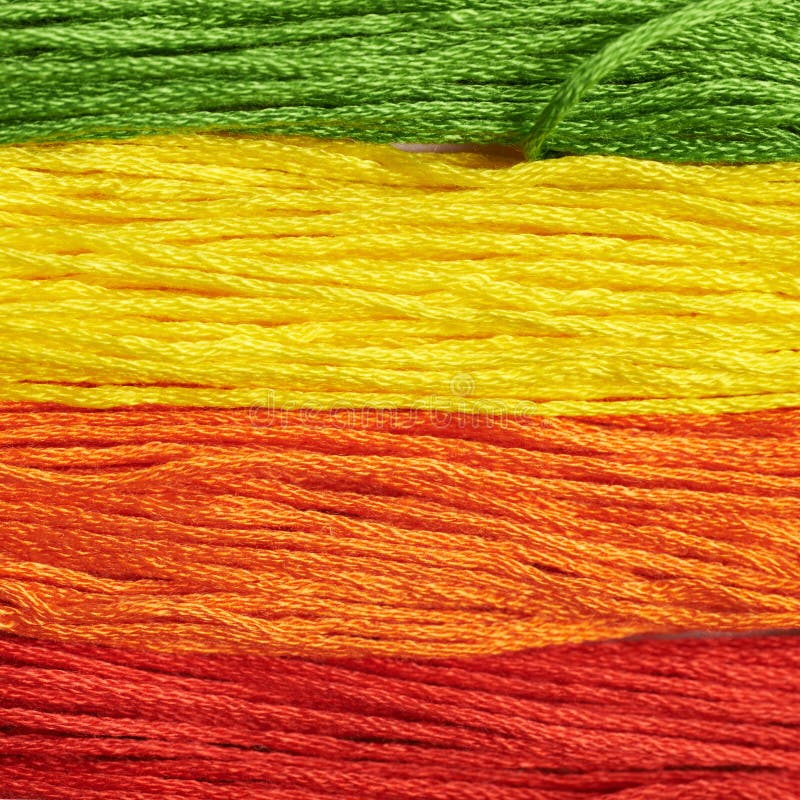 Surface Covered with Embroidery Thread Yarns Stock Photo - Image of ...