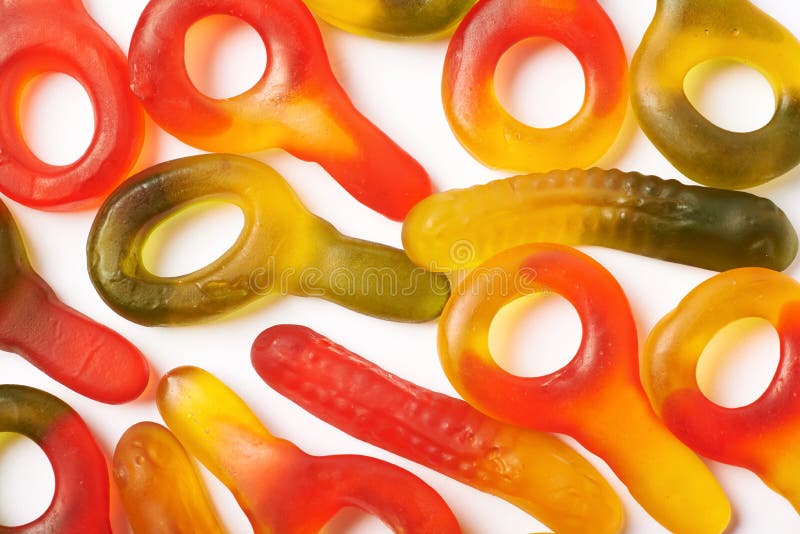 Surface Covered with Gelatin Candies Stock Photo - Image of holiday ...