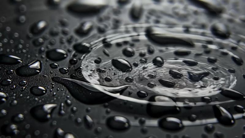 The Surface is Covered with Myriad Droplets that Catch the Light ...