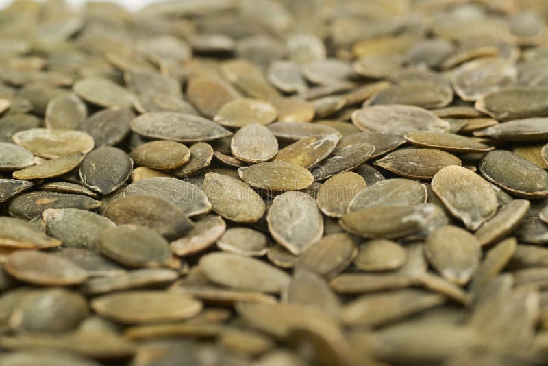 Surface Covered with Pumpkin Seeds Stock Image - Image of close ...