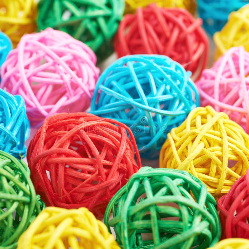 Surface Covered with Straw Balls Stock Photo - Image of craft, sphere ...