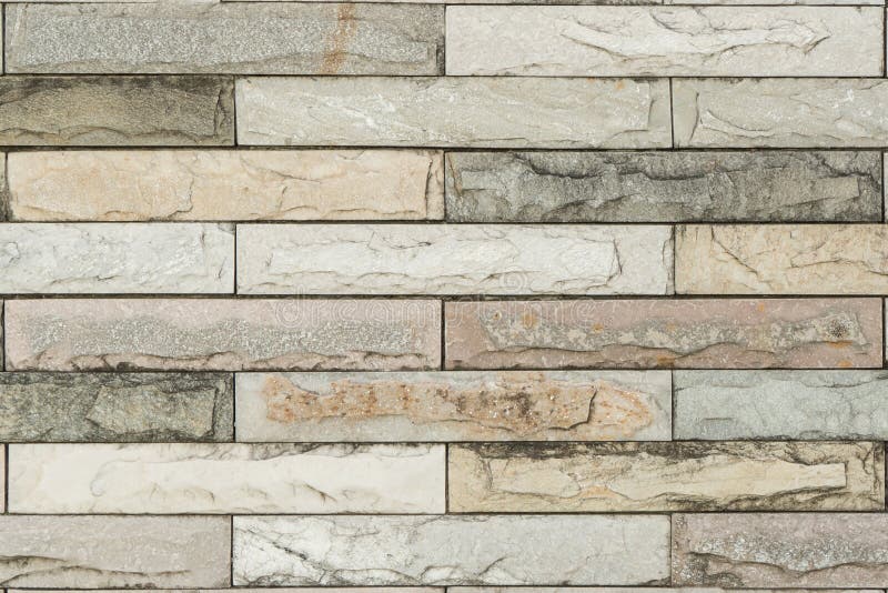 Surface Covered with Weathered and Aged Stone Tiles of Various Colors ...