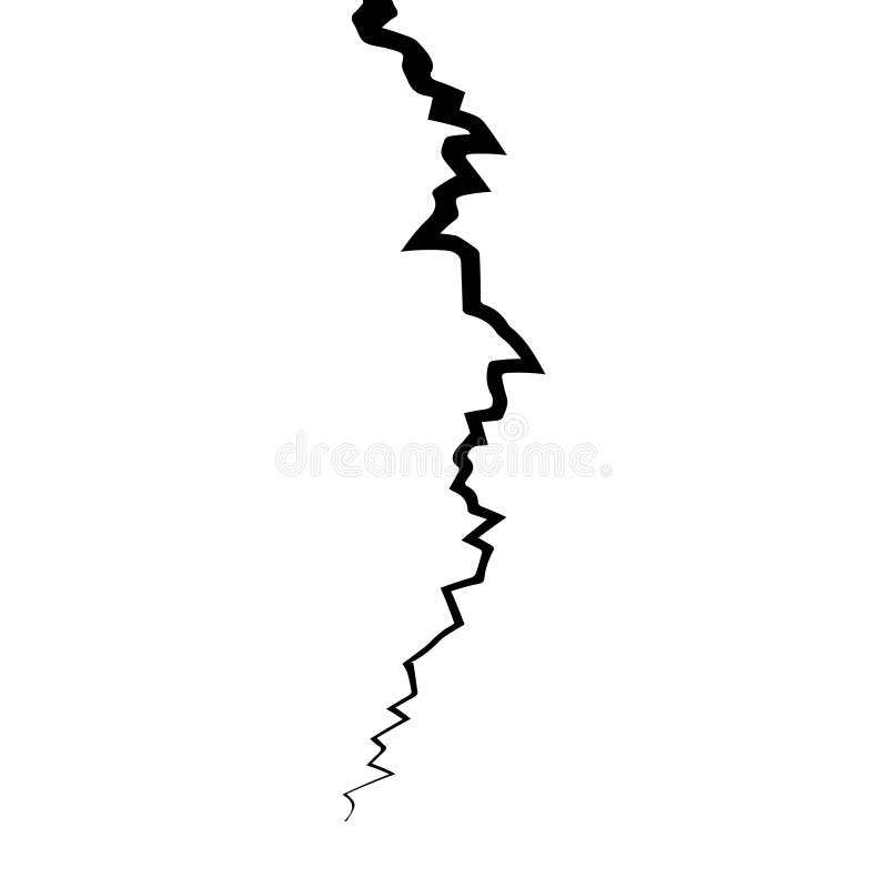 Line Crack Vector