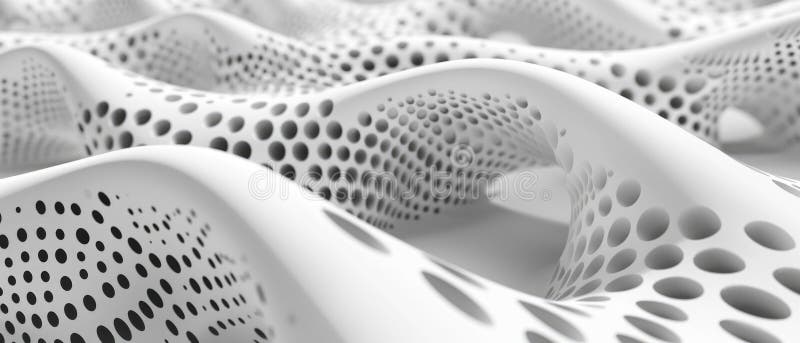 Surface of Cyber Data, AI Abstract Texture Background, White Digital ...