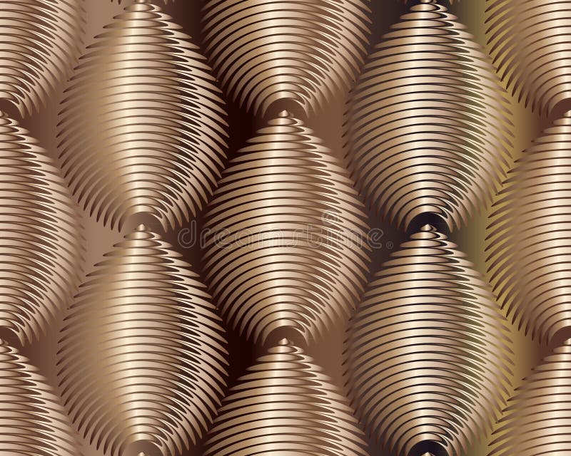 Surface 3d Vector Seamless Pattern. Abstract Shapes Textured Background ...