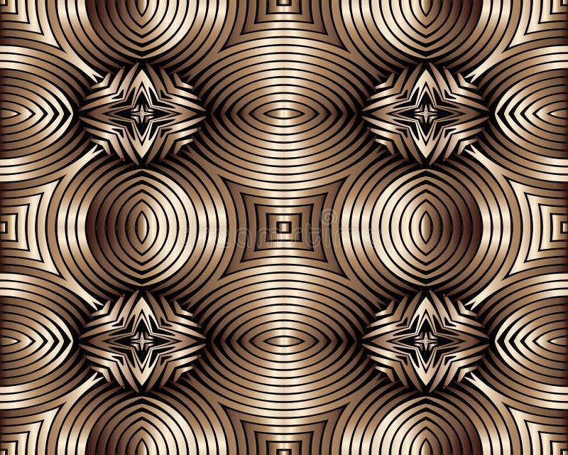 Surface 3d Vector Seamless Pattern. Abstract Shapes Textured Background ...