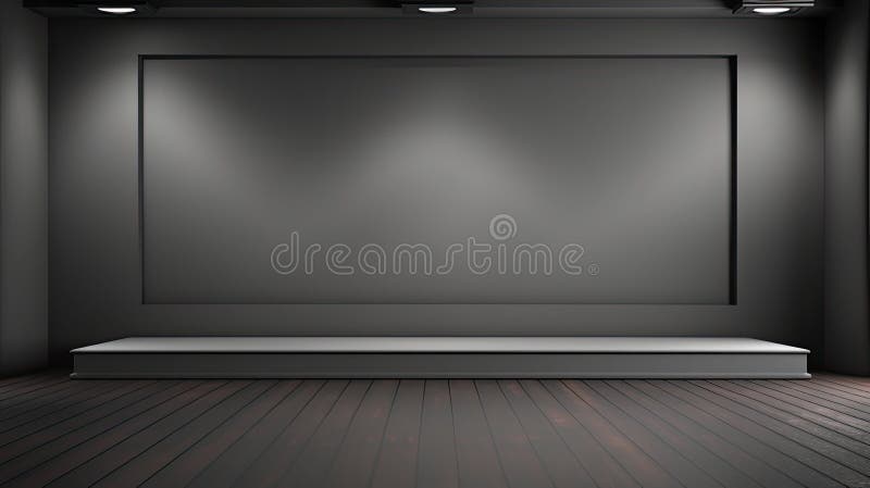 Surface Dark Gray Studio Background Stock Illustration - Illustration ...