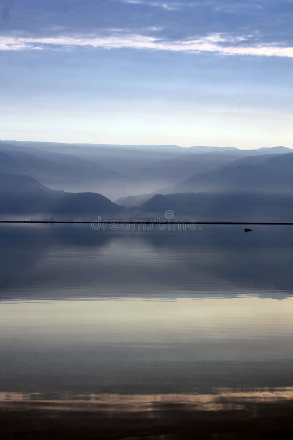 Dead sea reflection stock photo. Image of salty, calm - 136871708
