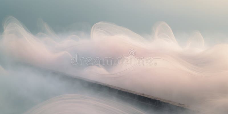 A Surface of Dense Glowing Mist with Swirling Motion Stock Photo ...