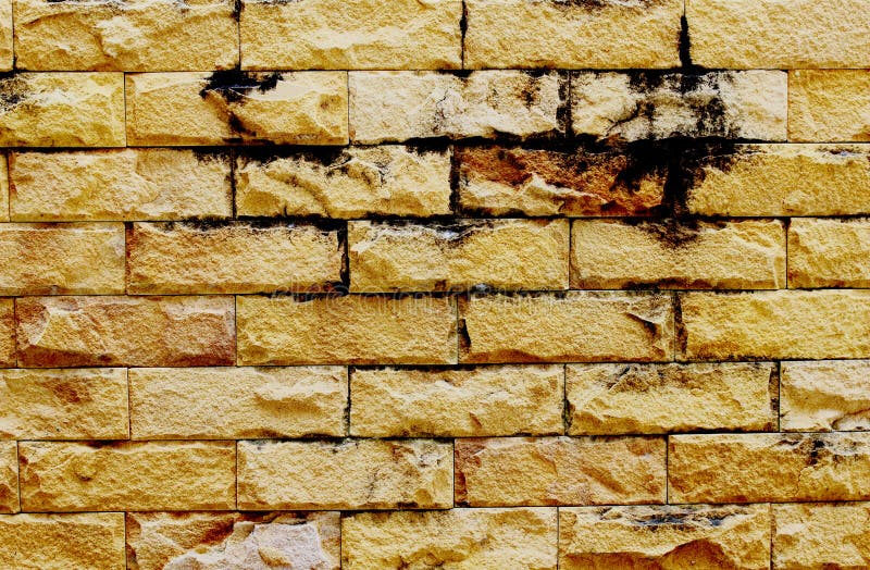 Dirty stone brick wall stock image. Image of exterior - 154461261