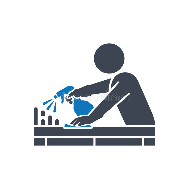 Surface Disinfection Cleaning Icon Stock Vector - Illustration of ...