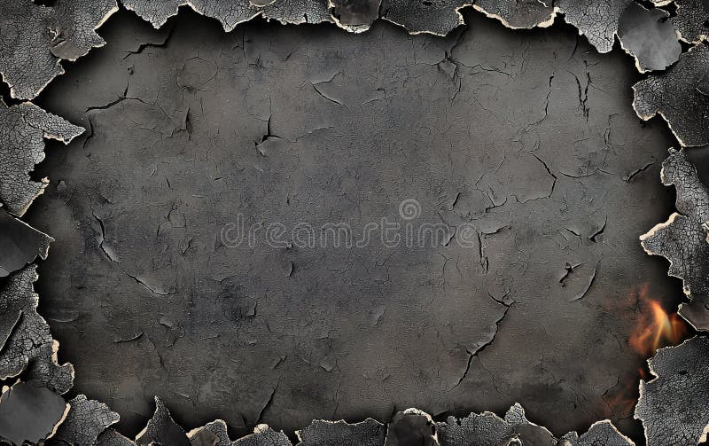 Textured Gray Background with a Weathered, Cracked Edge and Hints of ...