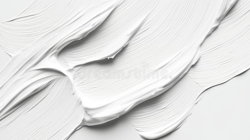 Smooth White Paint Texture Applied with a Brush on a Clean Canvas ...