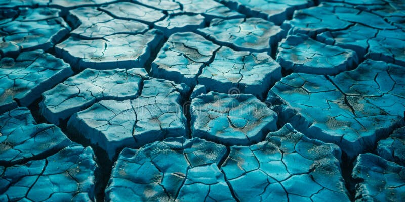 Backgrounds-Cracked Abyss: Blue Waters Below. Generative AI Stock ...