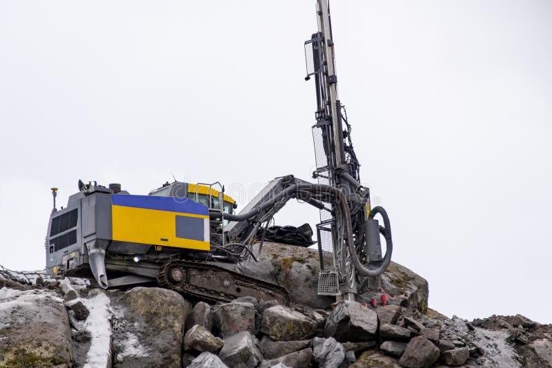 Surface Drill Rig stock image. Image of landscape, surface - 384707861