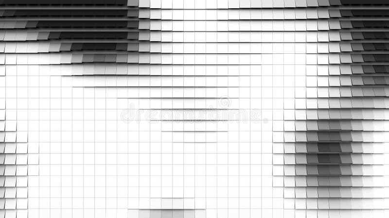 Surface with Dynamic Moving Tiles that Change Color To Black. Abstract ...