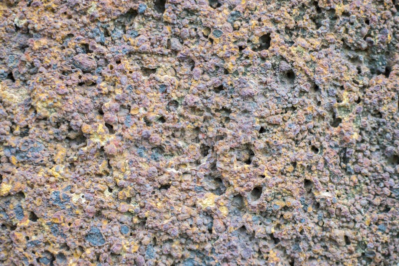 Surface Erosion, Porous Rock Stock Photo - Image of floor, background ...