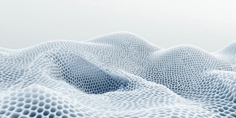 The Surface Features Flowing Waves with Intricate Geometric Shapes ...