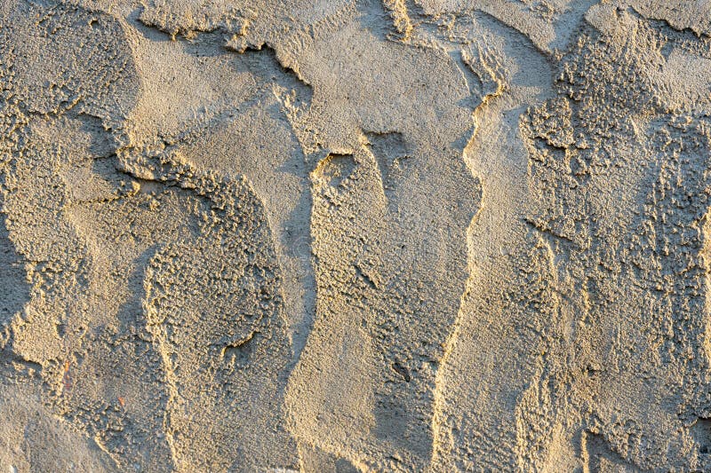 Textured Surface Showing Patterns Created Dry Sand Sunlight Stock ...