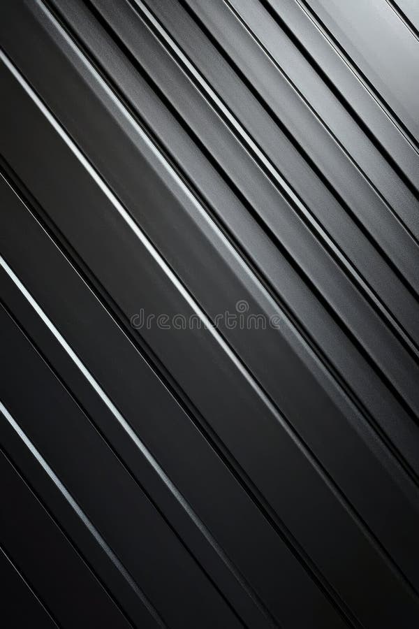 Shiny Metal Surface with Elegant Grooves Reflecting Light in Modern ...