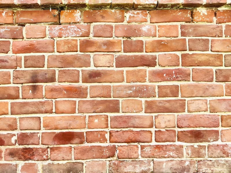 The Surface Features a Variety of Red Bricks, Displaying Signs of Wear ...