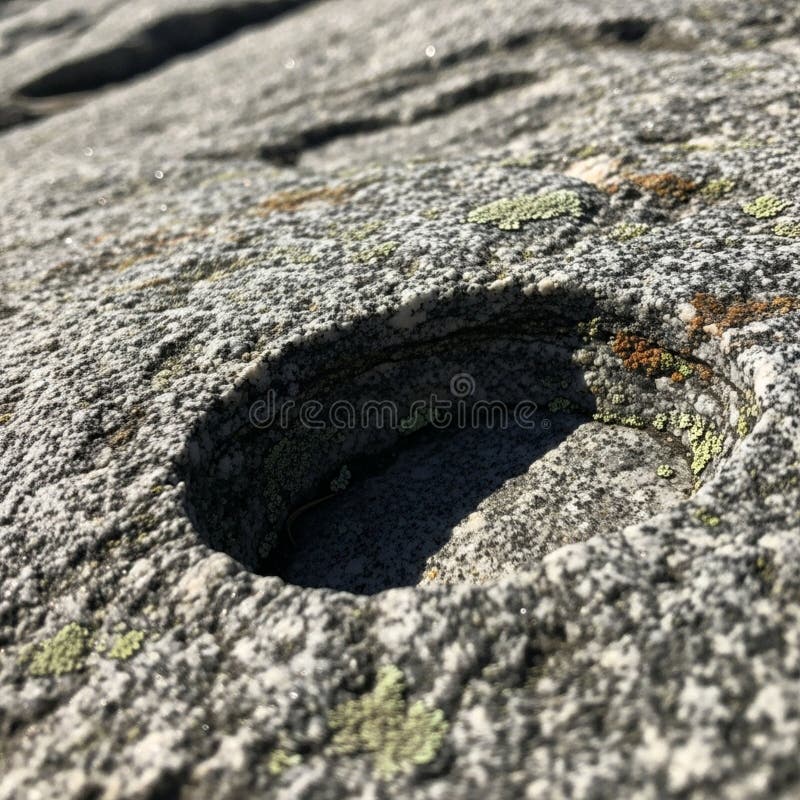 Surface Featuring a Circular Depression Possibly Formed by Natural ...