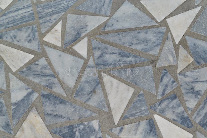 The Surface of the Floor or Wall is Made of Marble Tiles in the Form of ...