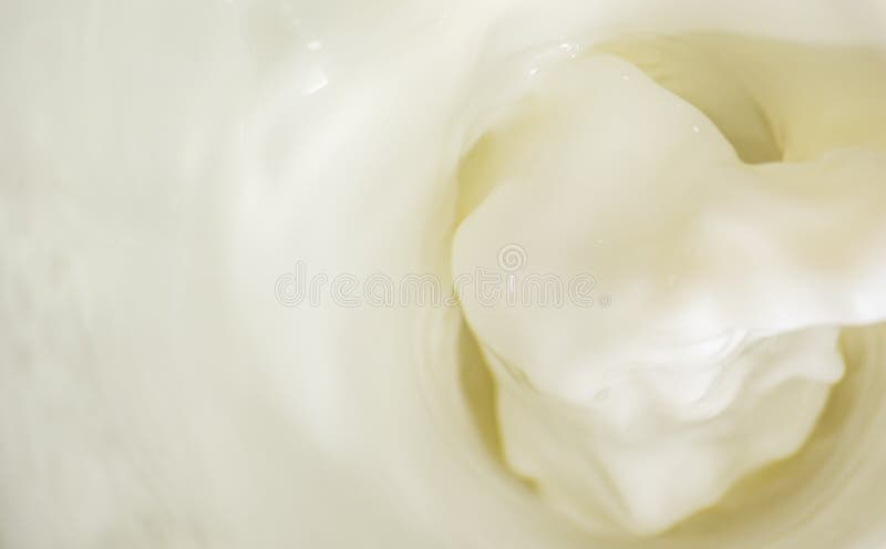 Surface with Flowing White Milk, Soft Focus Stock Photo - Image of ...