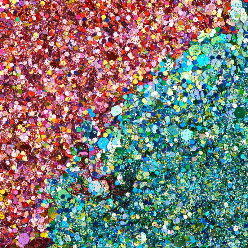 Surface Coated with Colorful Sequins Stock Photo - Image of gloss ...