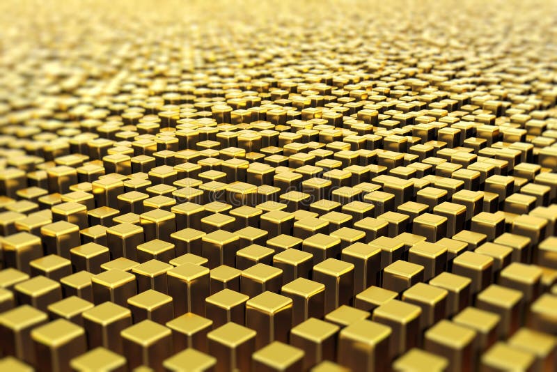 Surface of golden bars stock illustration. Illustration of reflective ...