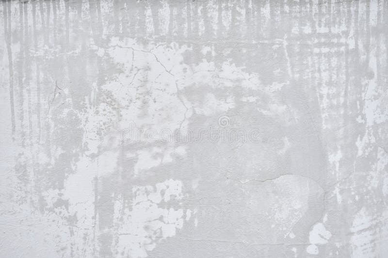 The Surface of the Gray Wall is Stained with Wet Spots. the Stone ...