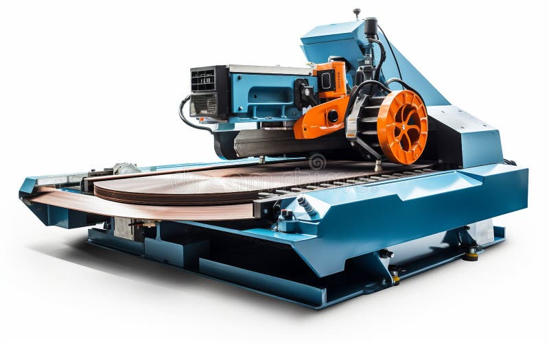 Surface Grinding Machine Isolated on Transparent Background. Stock ...