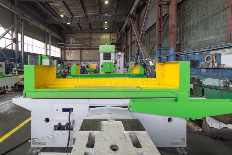 Surface Grinding Machine at the Stage of Assembly. Stock Image - Image ...