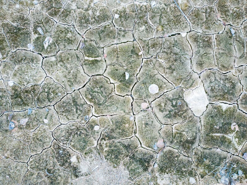Surface of a Grungy Dry Cracking Parched Earth Stock Image - Image of ...