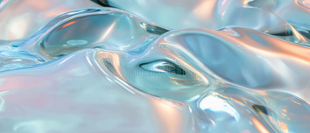 Seamless Texture of Liquid Mercury with a Silvery, Shiny, and Metallic ...