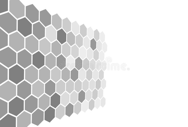Surface with Hexagon Pattern Stock Illustration - Illustration of ...