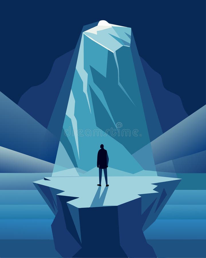 The Surface of the Iceberg Gleamed in the Light Reflecting the Stoic ...