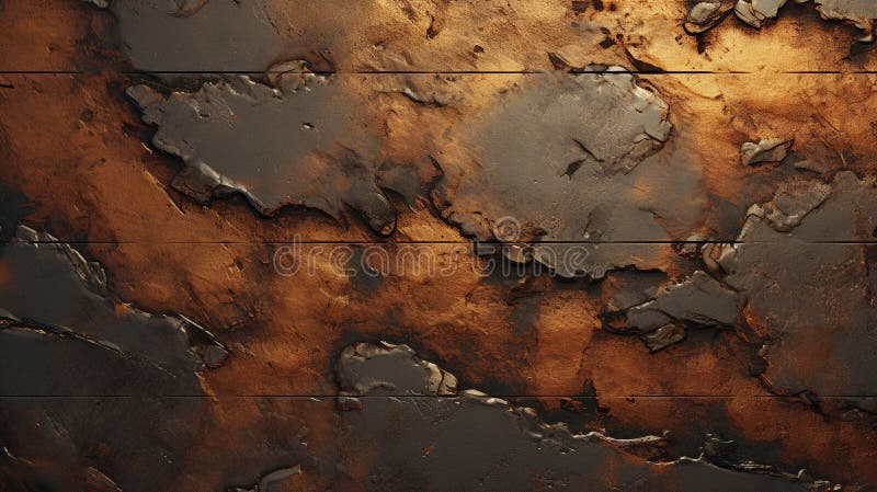 The Surface of Iron that Has Been Rusted and Has Undergone an Oxidation ...