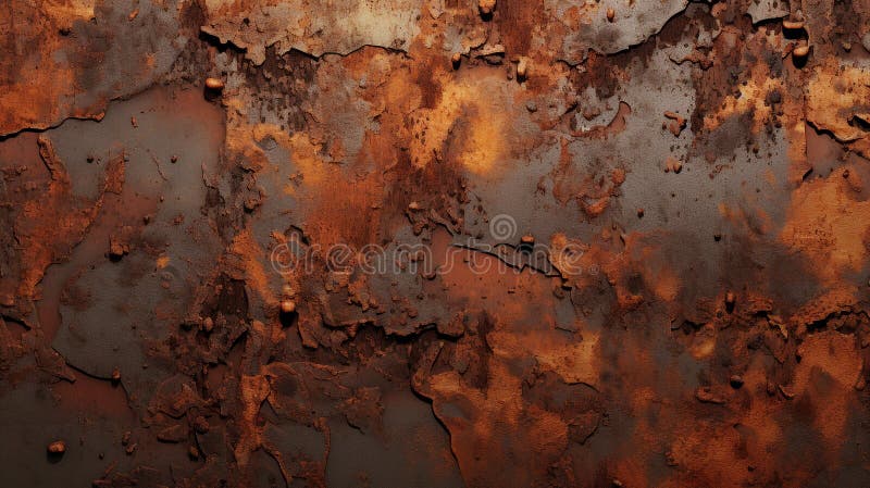 The Surface of Iron that Has Been Rusted and Has Undergone an Oxidation ...