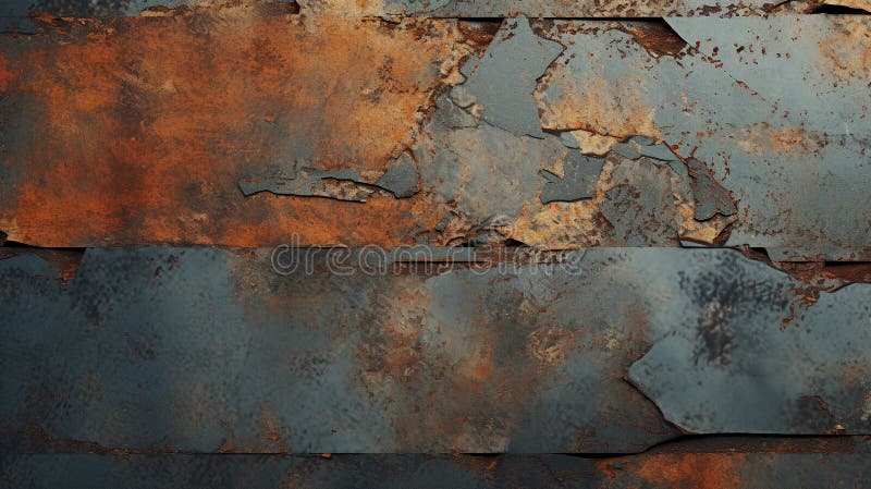 The Surface of Iron that Has Been Rusted and Has Undergone an Oxidation ...