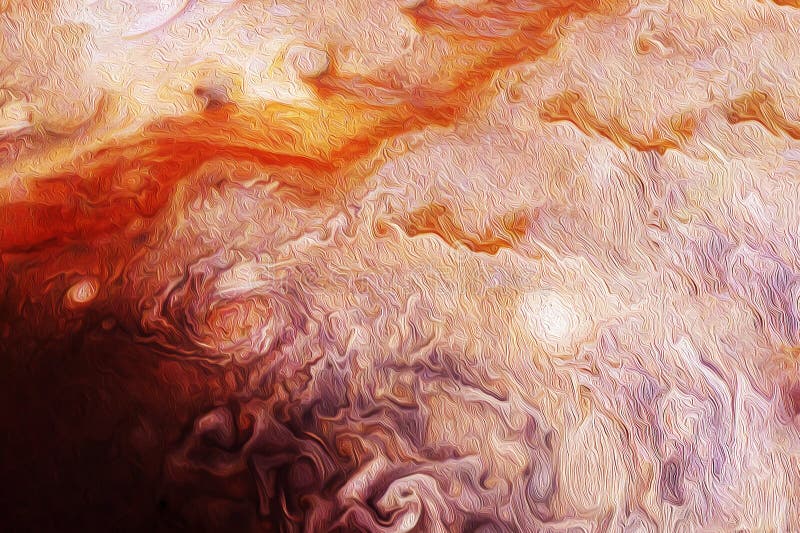 Surface of the Planet Jupiter. Elements of this Image Furnishing NASA ...