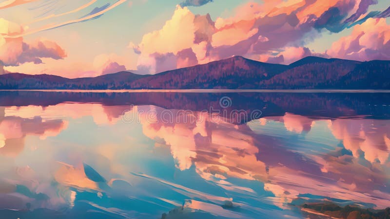 The Surface of the Lake Rippled and Transformed into a Trippy ...
