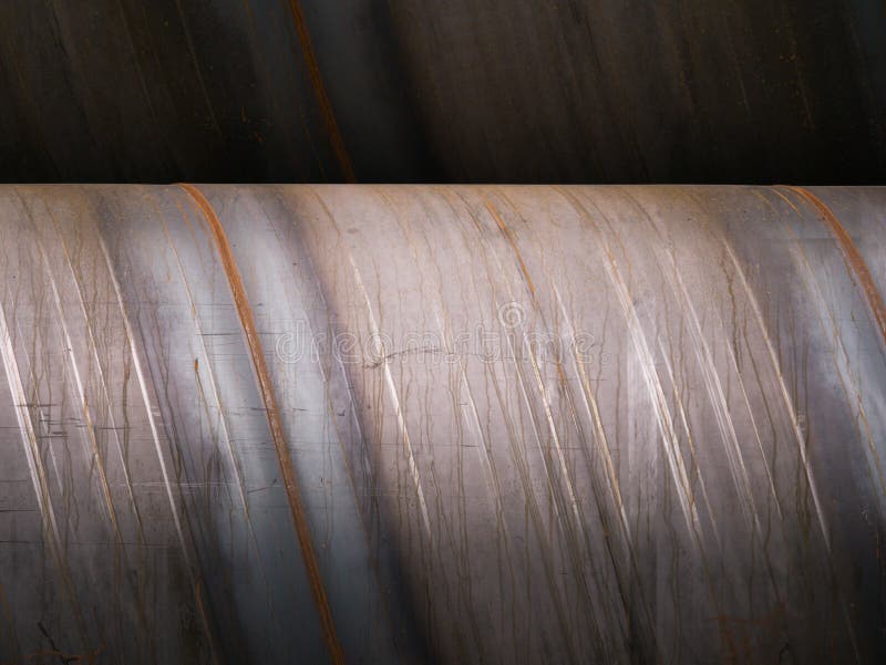 Surface of the Large Steel Pipe Stacking Stock Photo - Image of closeup ...