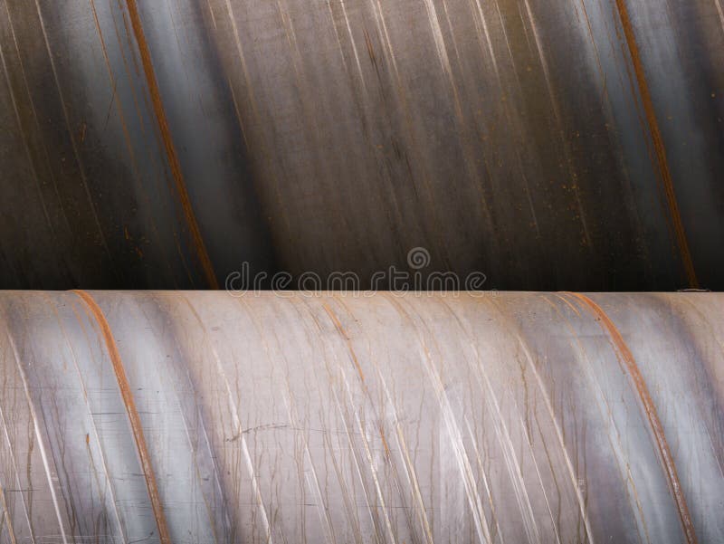 Surface of the Large Steel Pipe Stacking Stock Photo - Image of ...