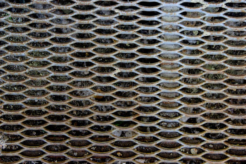 Surface of Latticed Metal Step Stock Image - Image of steel, grunge ...