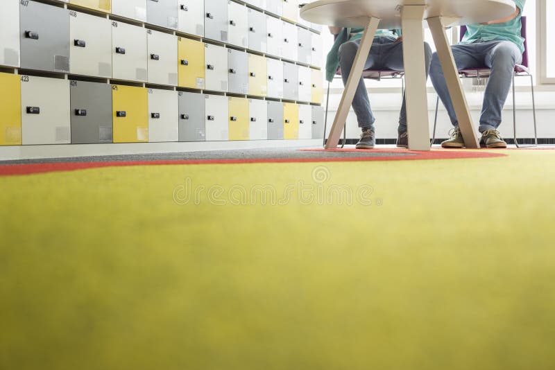 Surface Level of Businessmen at Table in Creative Office Stock Image ...