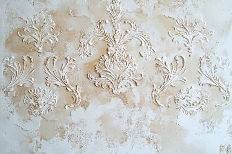 The Surface of a Light Gray Concrete Wall. Gypsum Plaster Texture ...