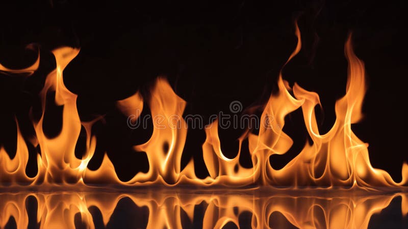 Flame Crossing the Screen Horizontally Stock Photo - Image of bright ...
